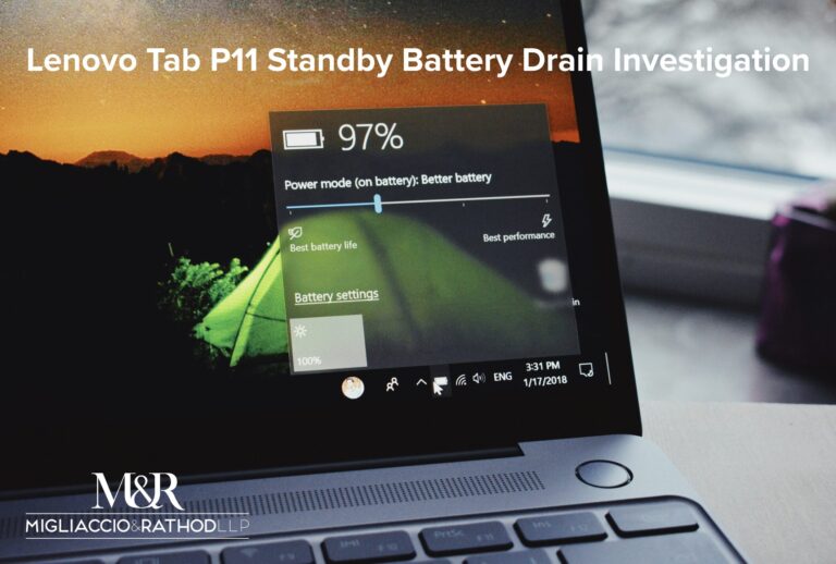 Lenovo Tab P11 Standby Battery Drain Investigation - M&R
