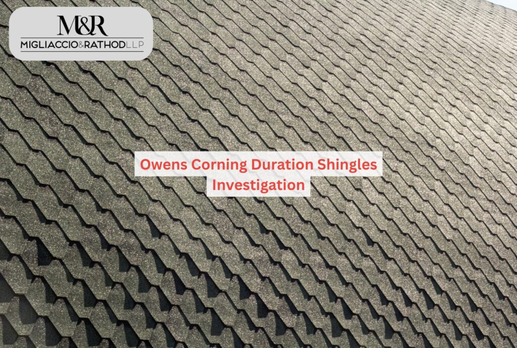 Owens Corning Duration Shingles Investigation - M&R
