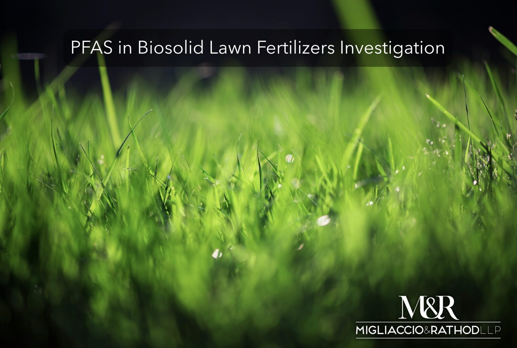PFAS in Biosolid Lawn Fertilizers Investigation - M&R