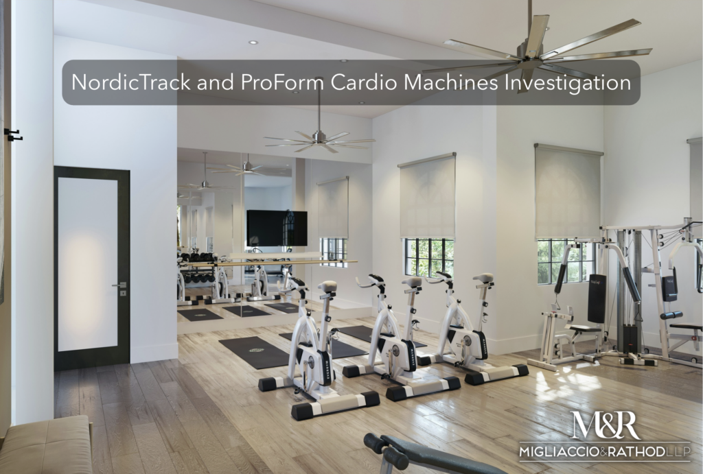 NordicTrack and ProForm Cardio Machines Investigation - M&R