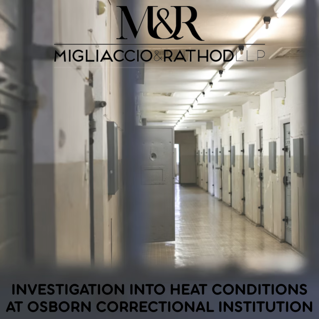 Investigation into Heat Conditions at Osborn Correctional Institution - M&R