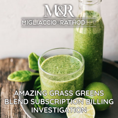 Amazing Grass Greens Blend Subscription Billing Investigation - M&R